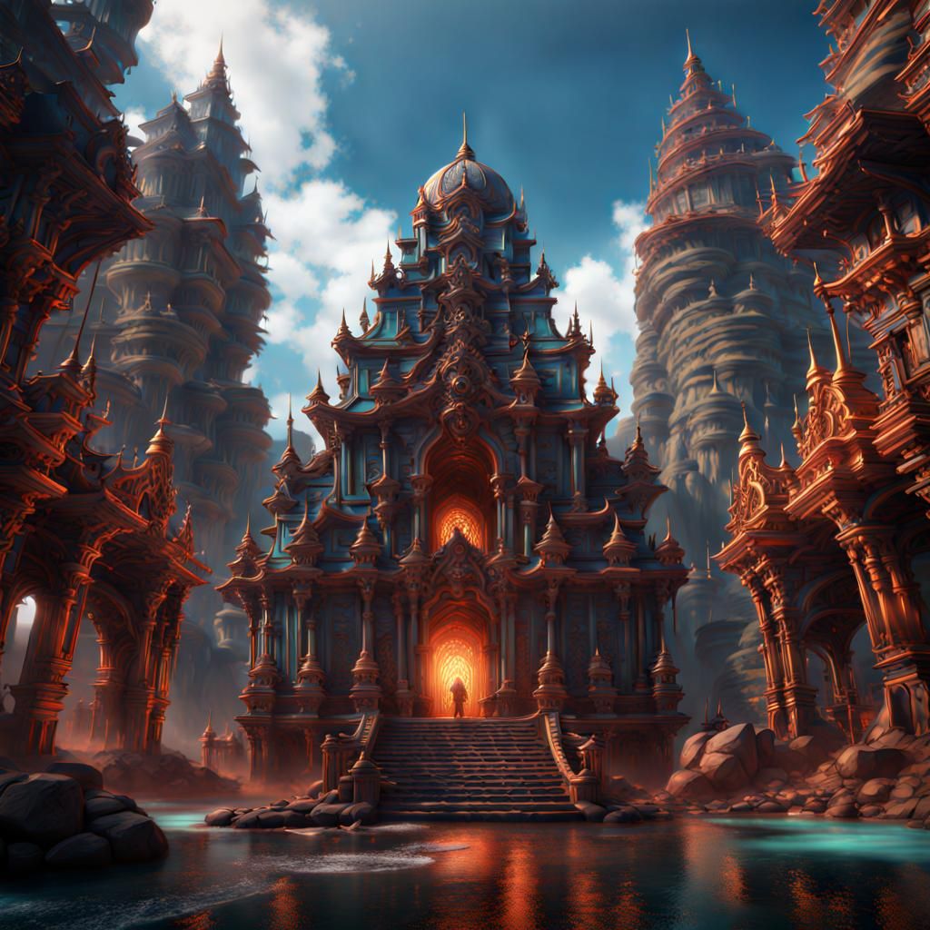 The Hidden Temple - AI Generated Artwork - NightCafe Creator