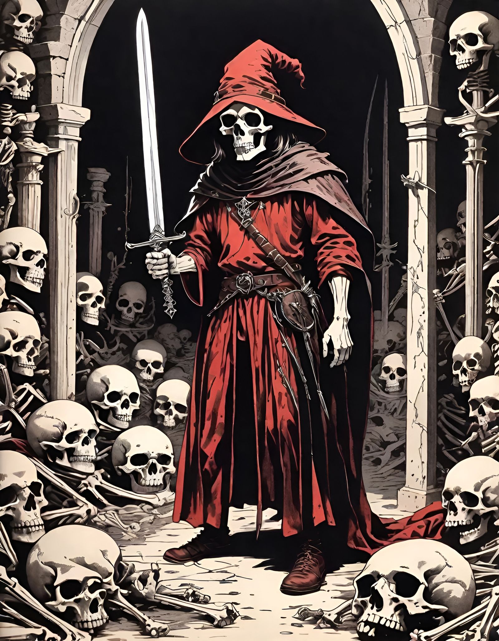 The Ancient Wizard Warrior Stands Guard - AI Generated Artwork ...