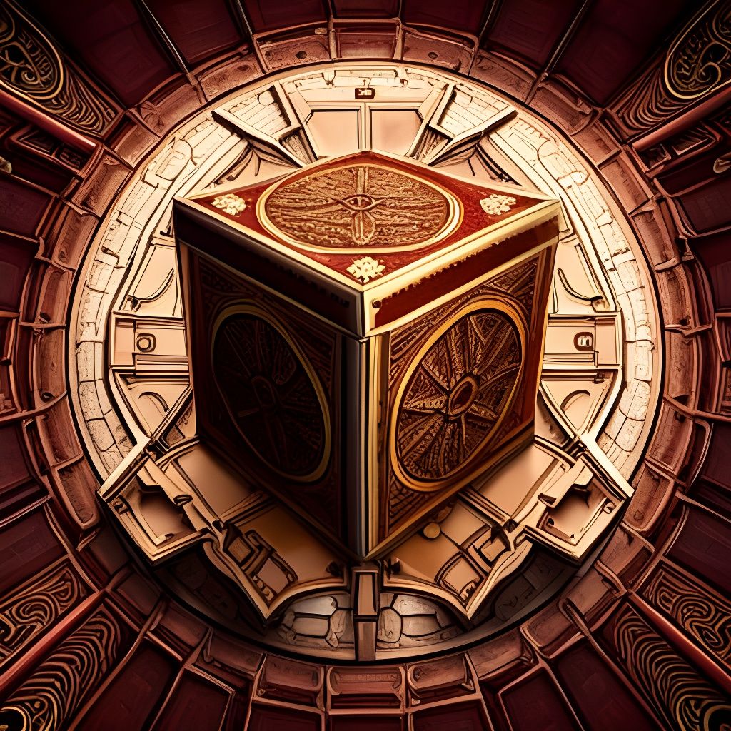 Beautiful holy intricately detailed mystical “hellraiser puzzle box ...