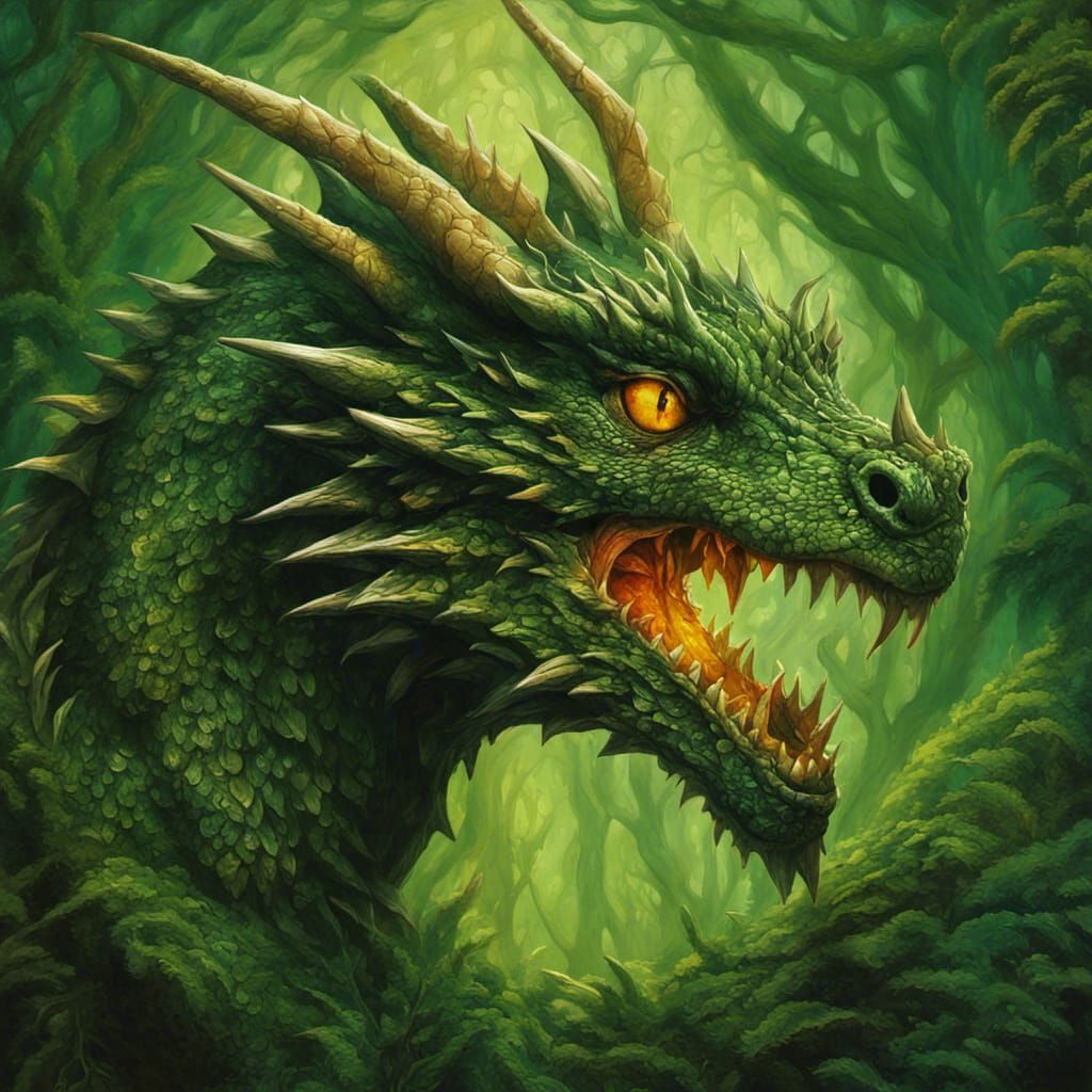 I just entered "Earth Dragon" in the The Color Green Challenge hosted by SotS (Room ID: fREX0 ...