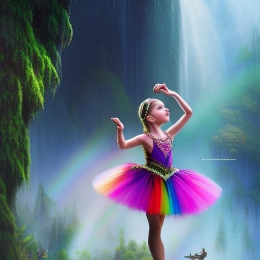 Rainbow tutu - AI Generated Artwork - NightCafe Creator