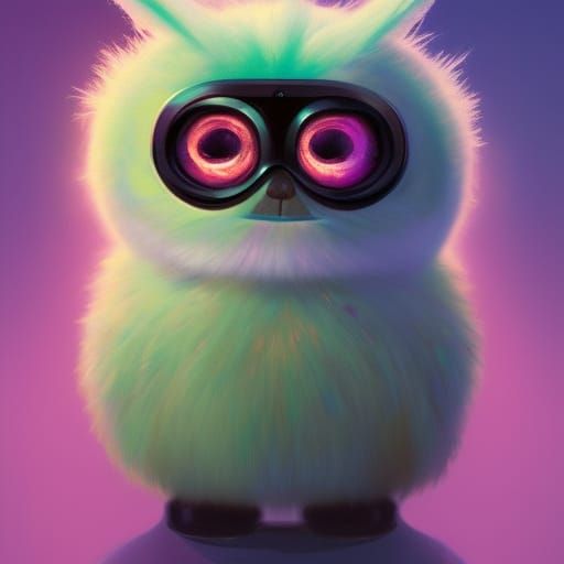 Fluffy fuzzy - AI Generated Artwork - NightCafe Creator
