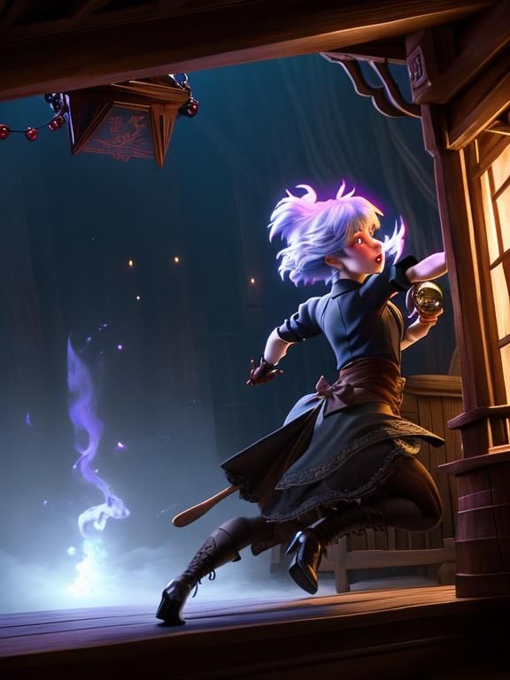 "Exploding purple snot-balls?! Let's get out of here!" - AI Generated ...