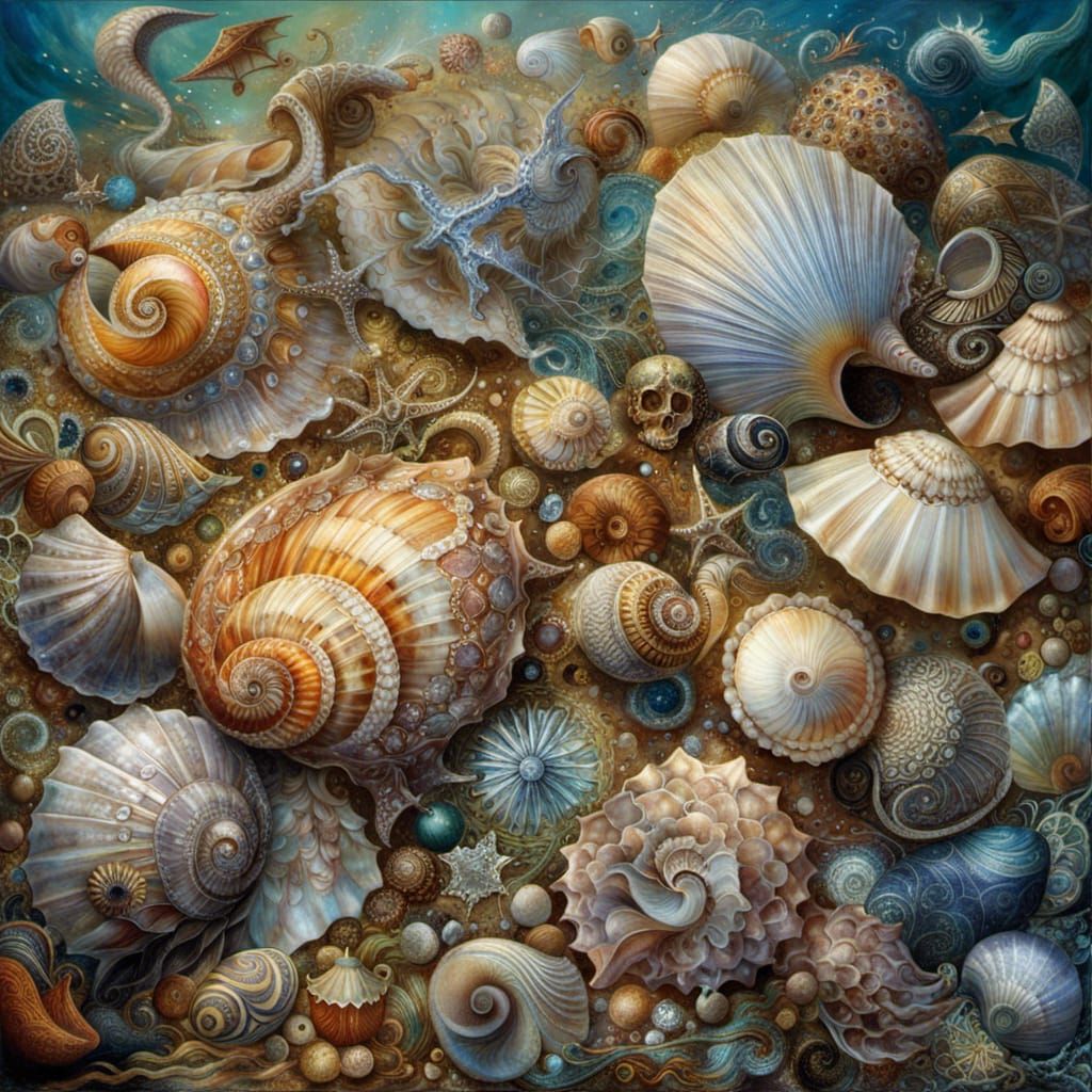 Seashells - AI Generated Artwork - NightCafe Creator