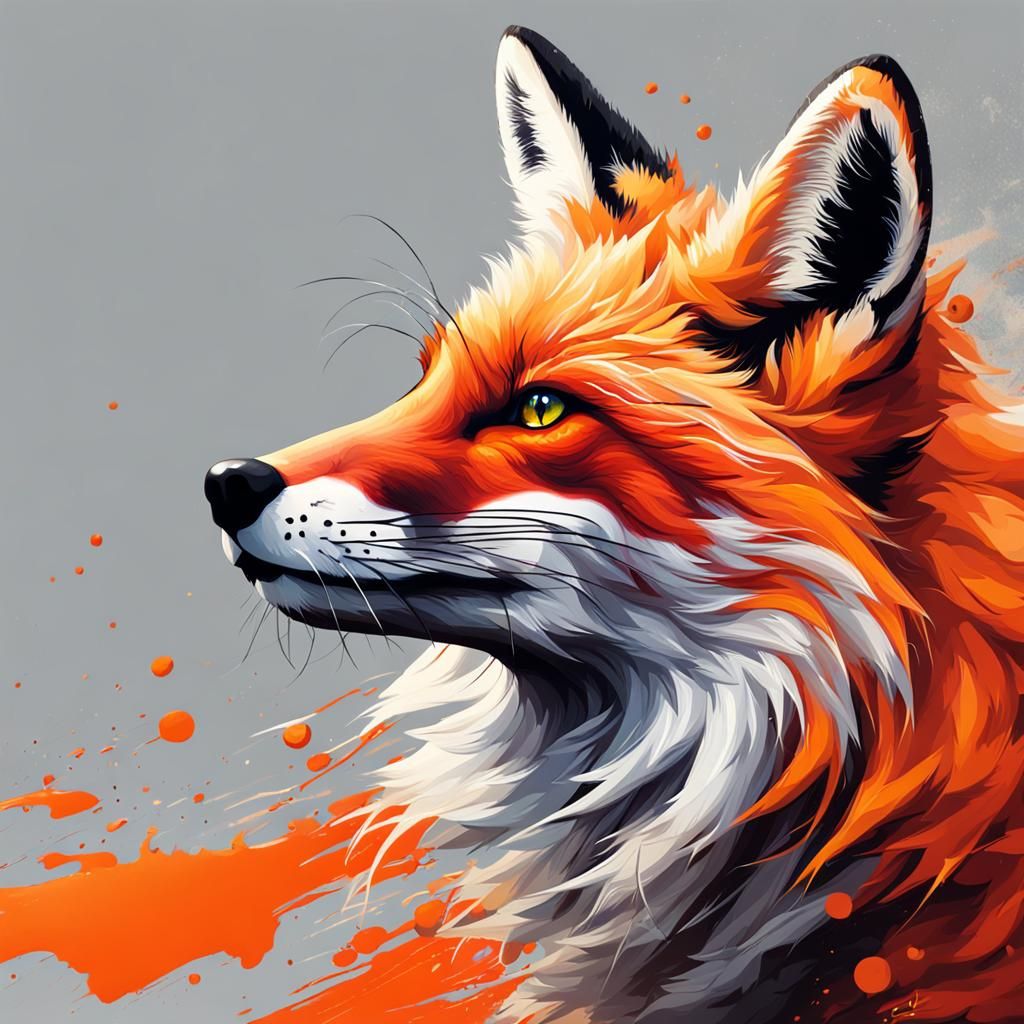 windy fox - AI Generated Artwork - NightCafe Creator