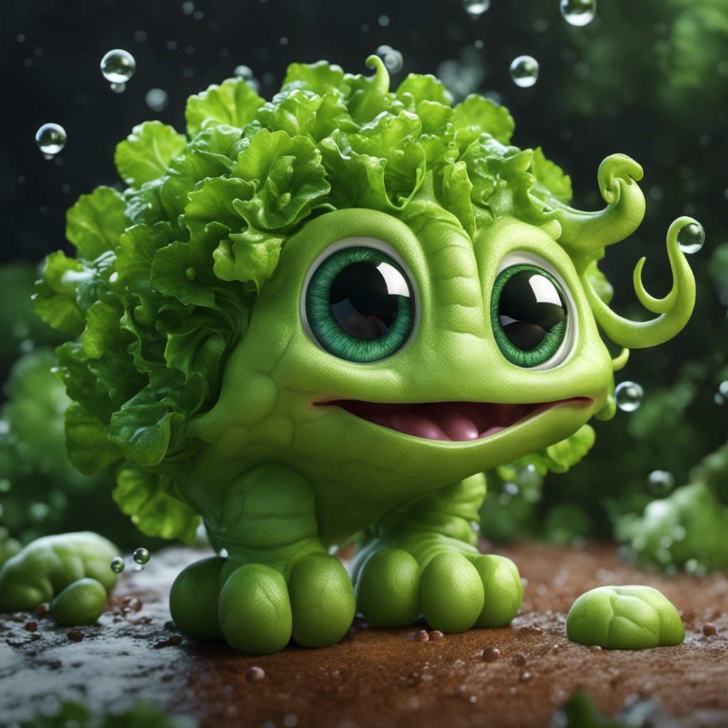 Lety Oleaves, stunning letucce monster 🥬 - AI Generated Artwork ...