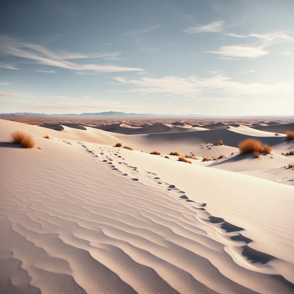 Light desert sands - Ethereal Desert Oasis in 35mm Film