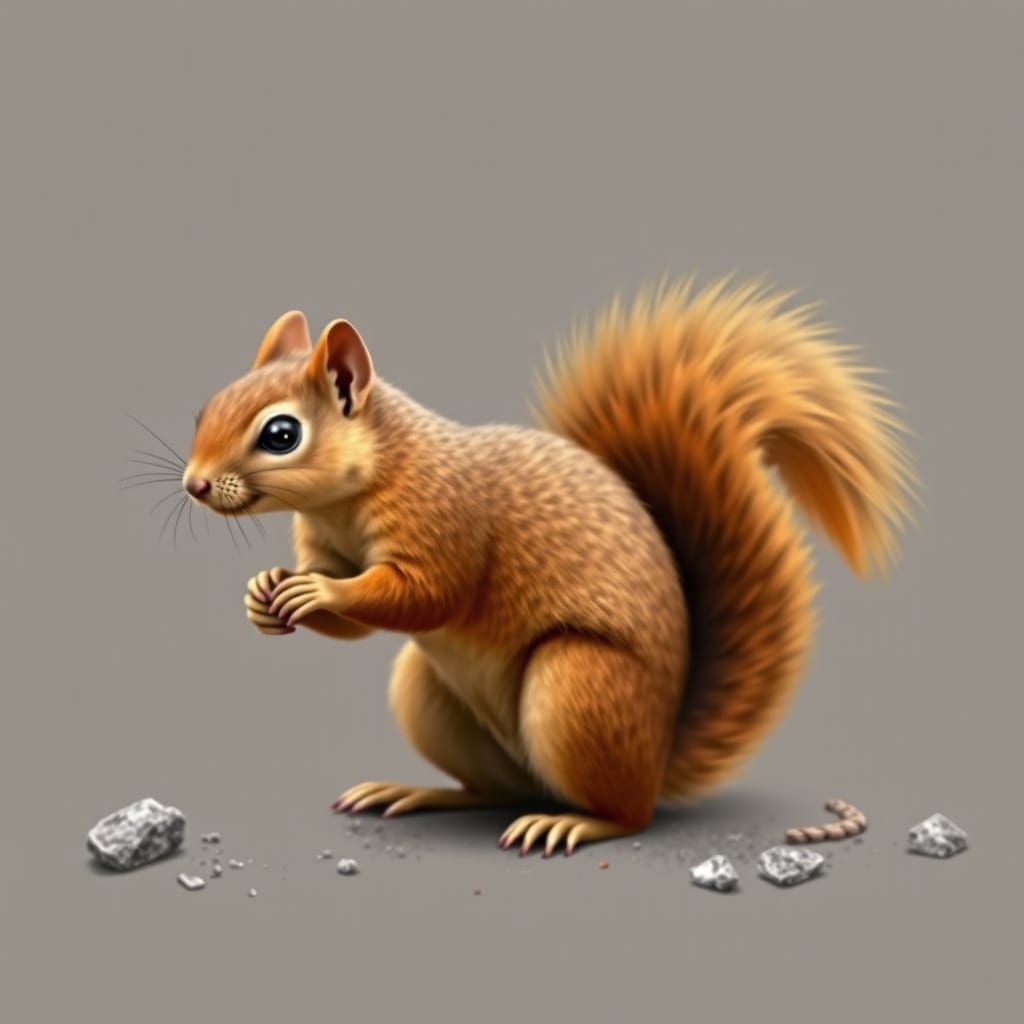 Nuclear squirrel - Radiant Squirrel in Atomic Bloom