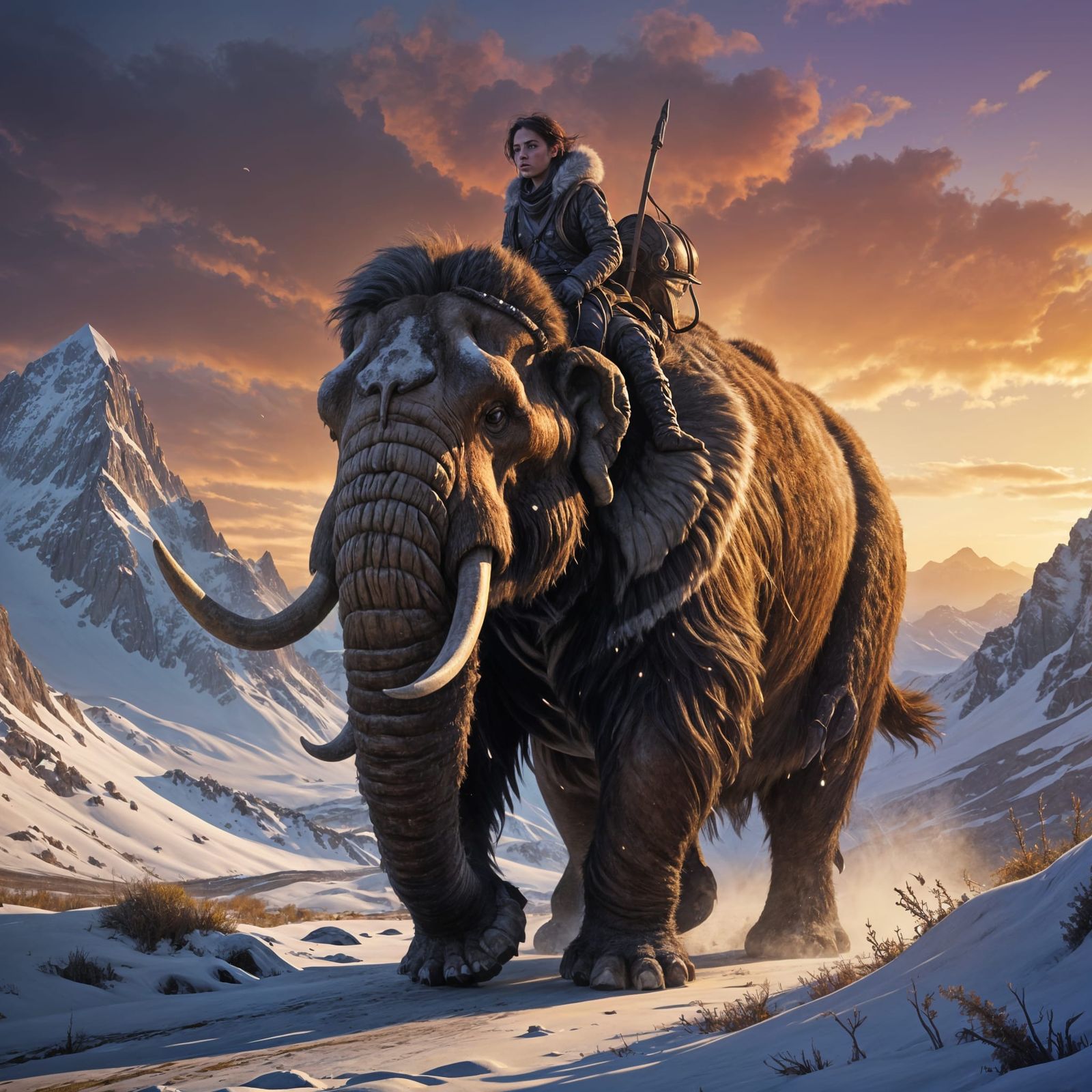 Childhood friends - Epic Mammoth Ride in Vibrant Tundra Lan...