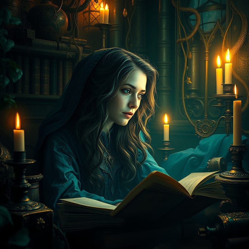 Future Willow - Enchanted Scholar in a Mystical Realm