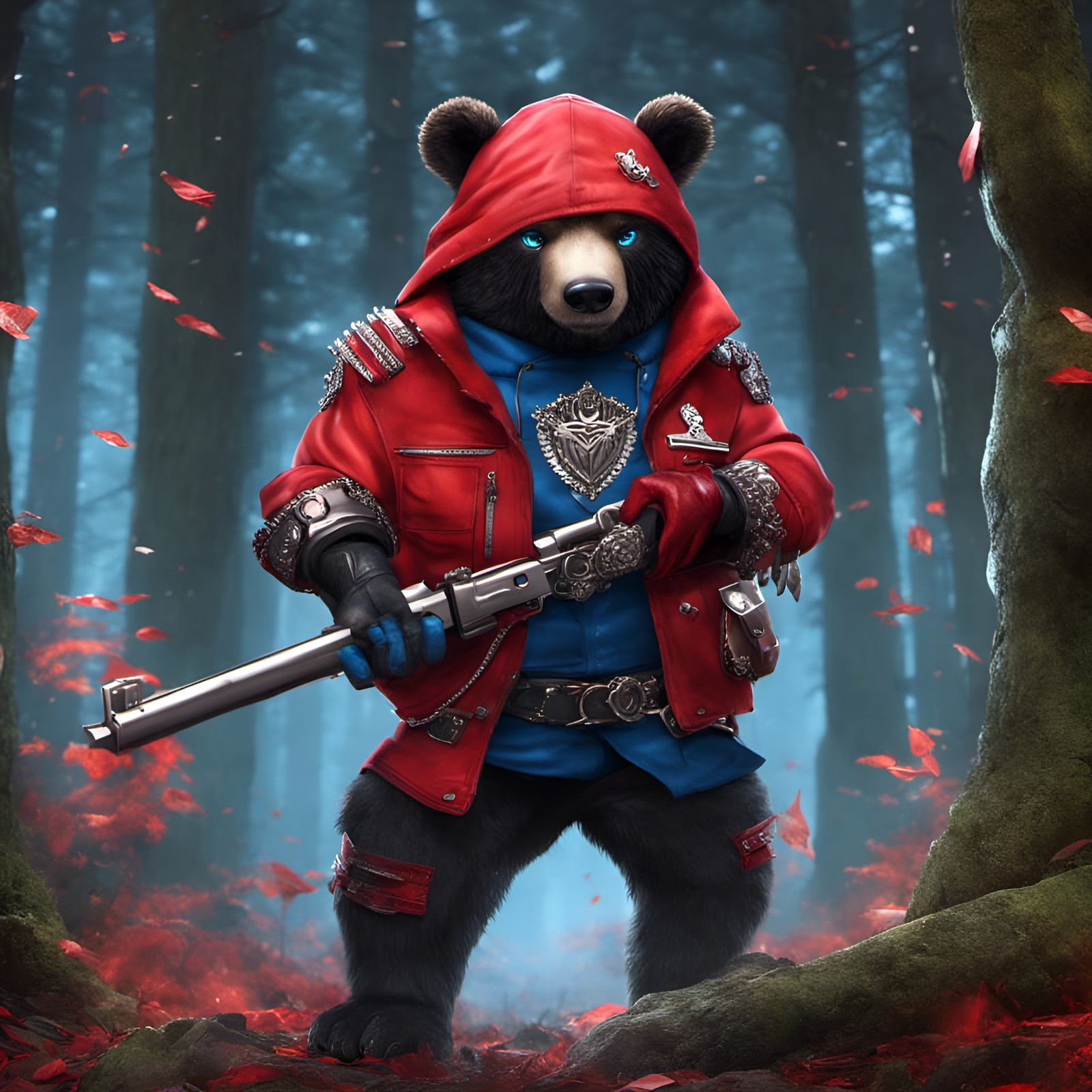 Ninja Bear - AI Generated Artwork - NightCafe Creator