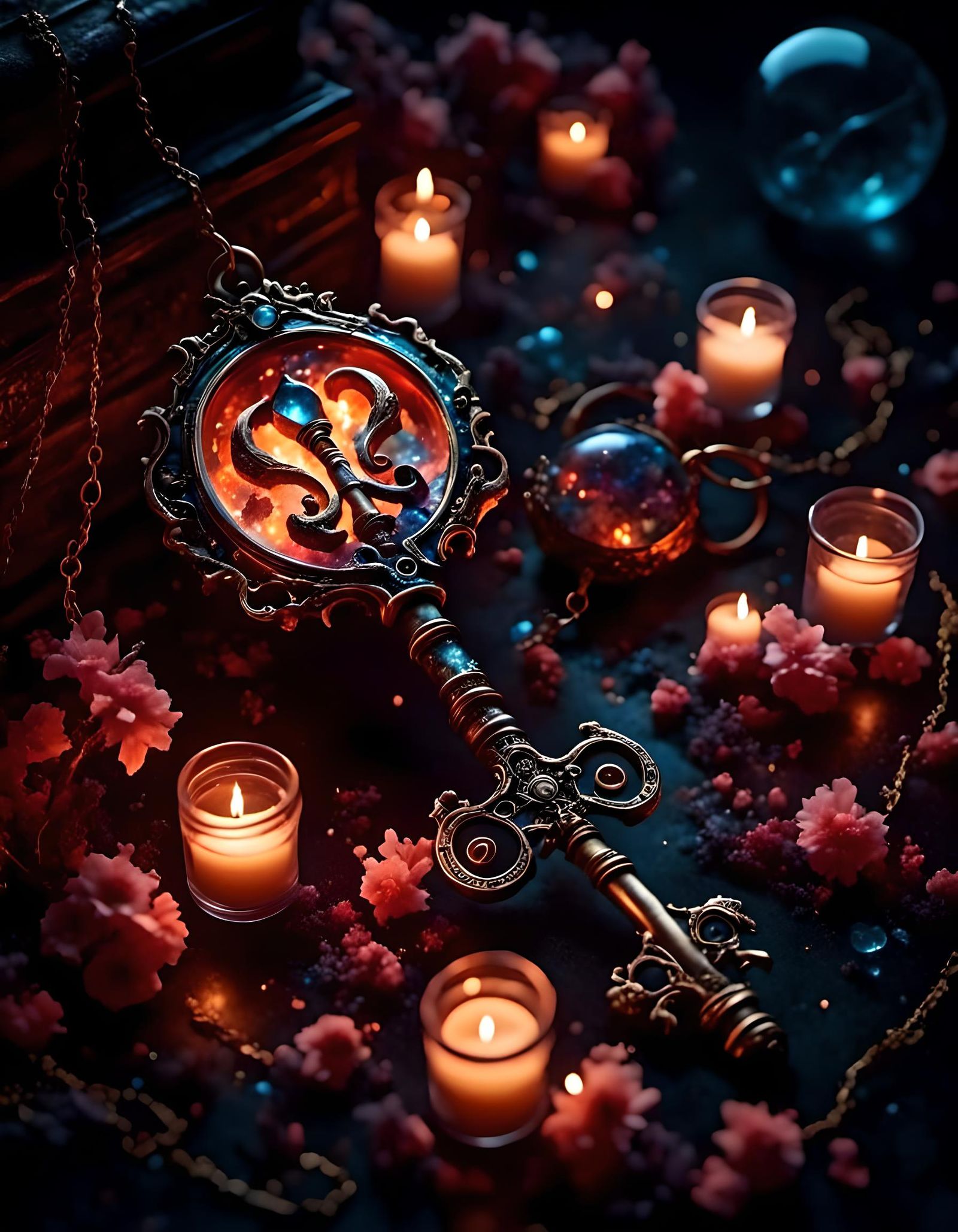 Relic Key, Embody Flames - AI Generated Artwork - NightCafe Creator