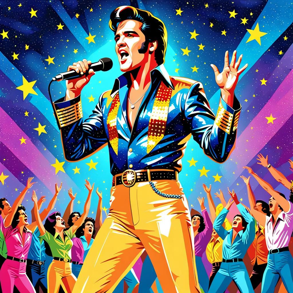 elvis presley - AI Generated Artwork - NightCafe Creator