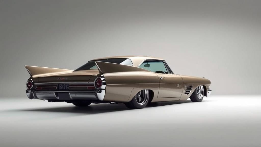 Vintage Cars with Aggressive Stance: Retro-Futuris... - AI Art