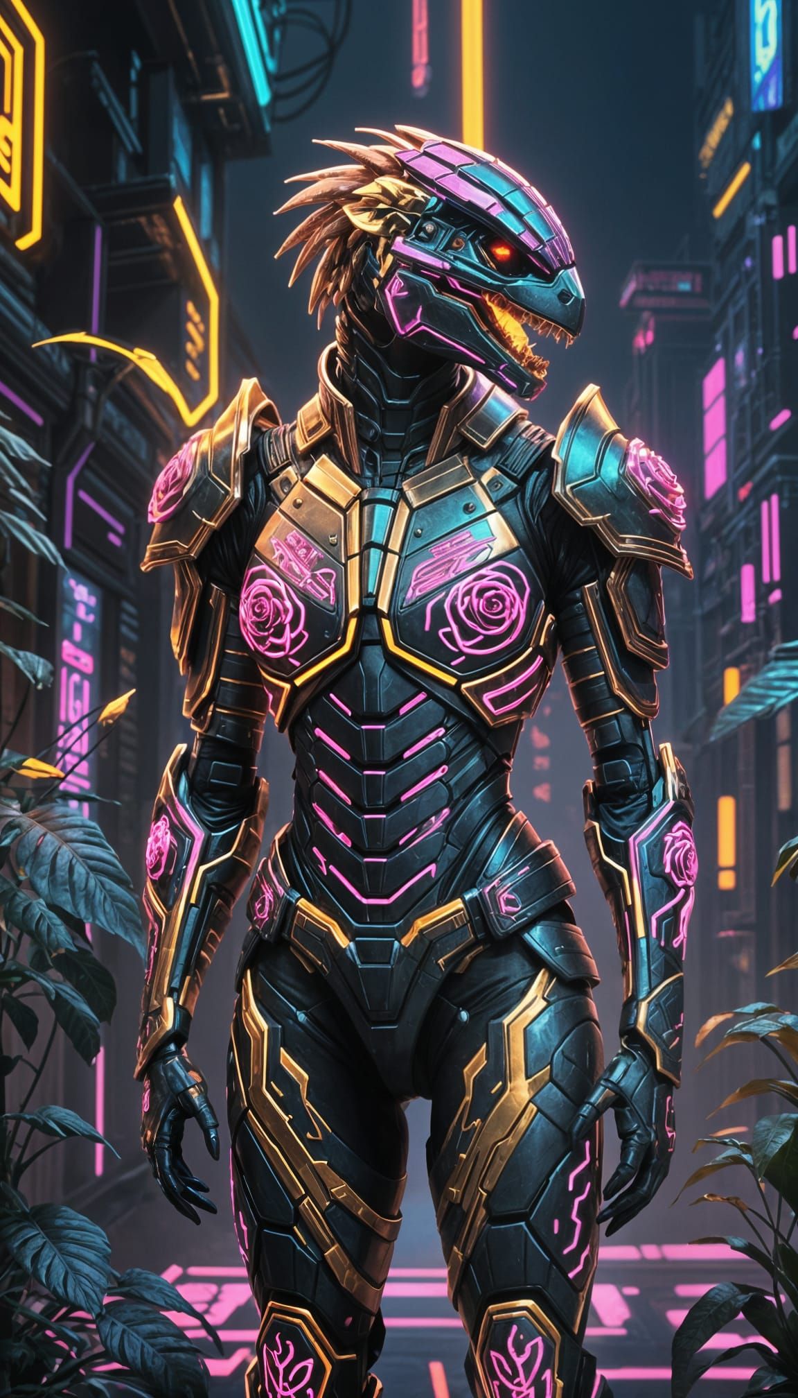 Plant Raptor, Zone Slayer, Female - Futuristic Female Plant ...