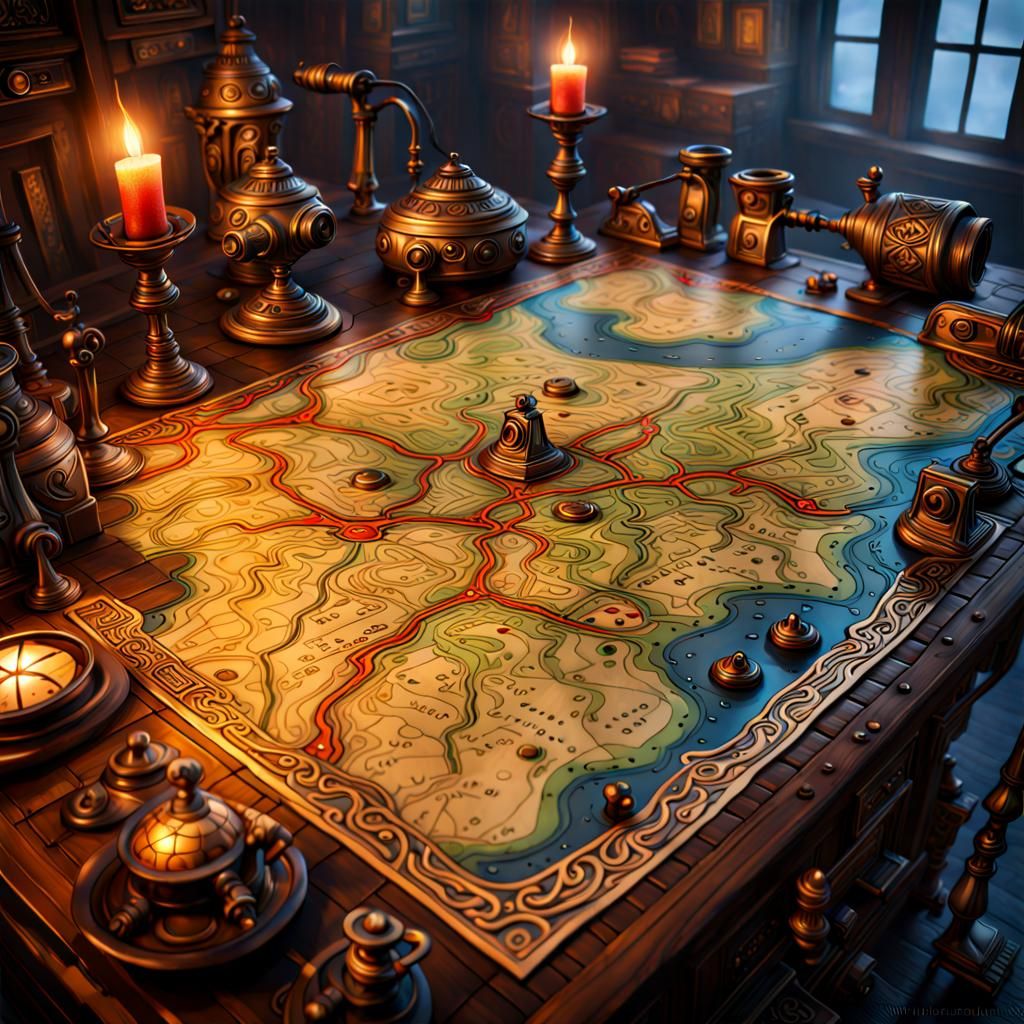 The Cartographer's Dream 8 - AI Generated Artwork - NightCafe Creator
