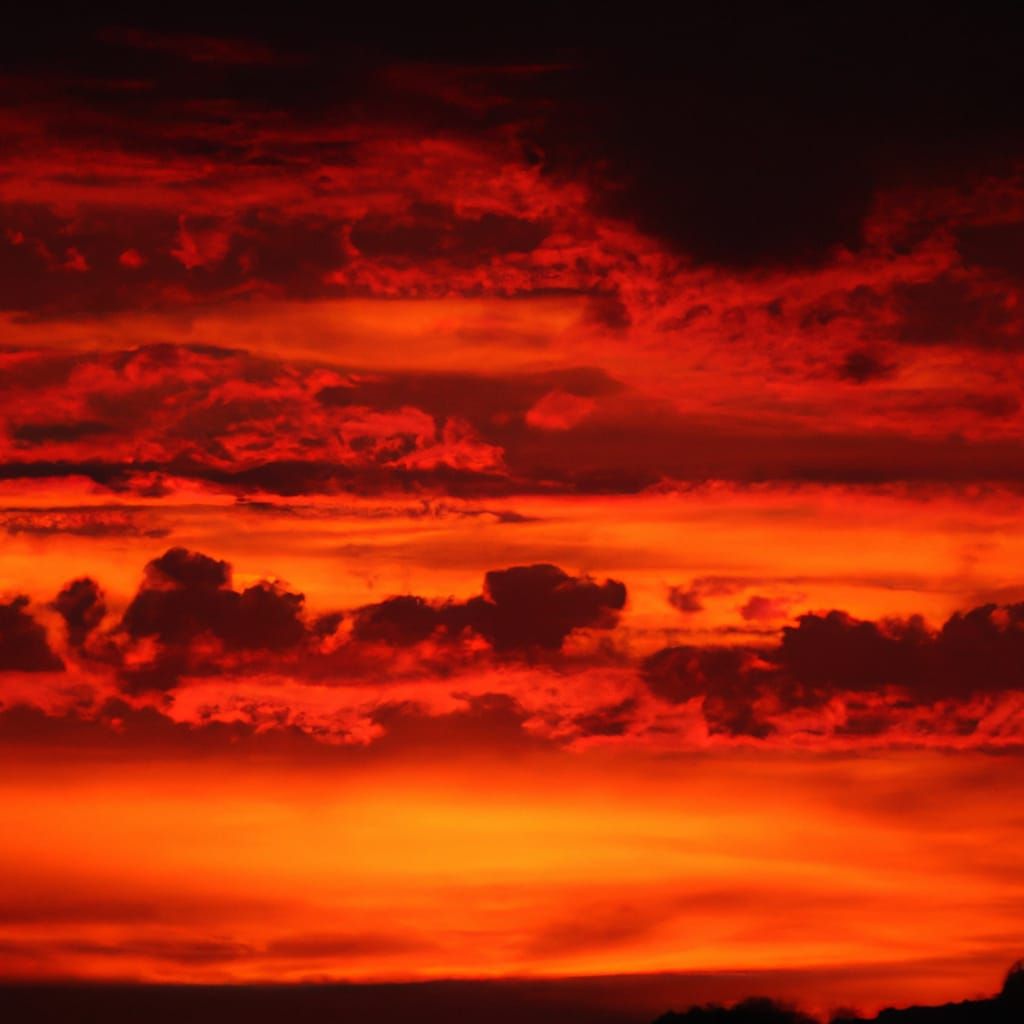 Bloody Sunset - AI Generated Artwork - NightCafe Creator