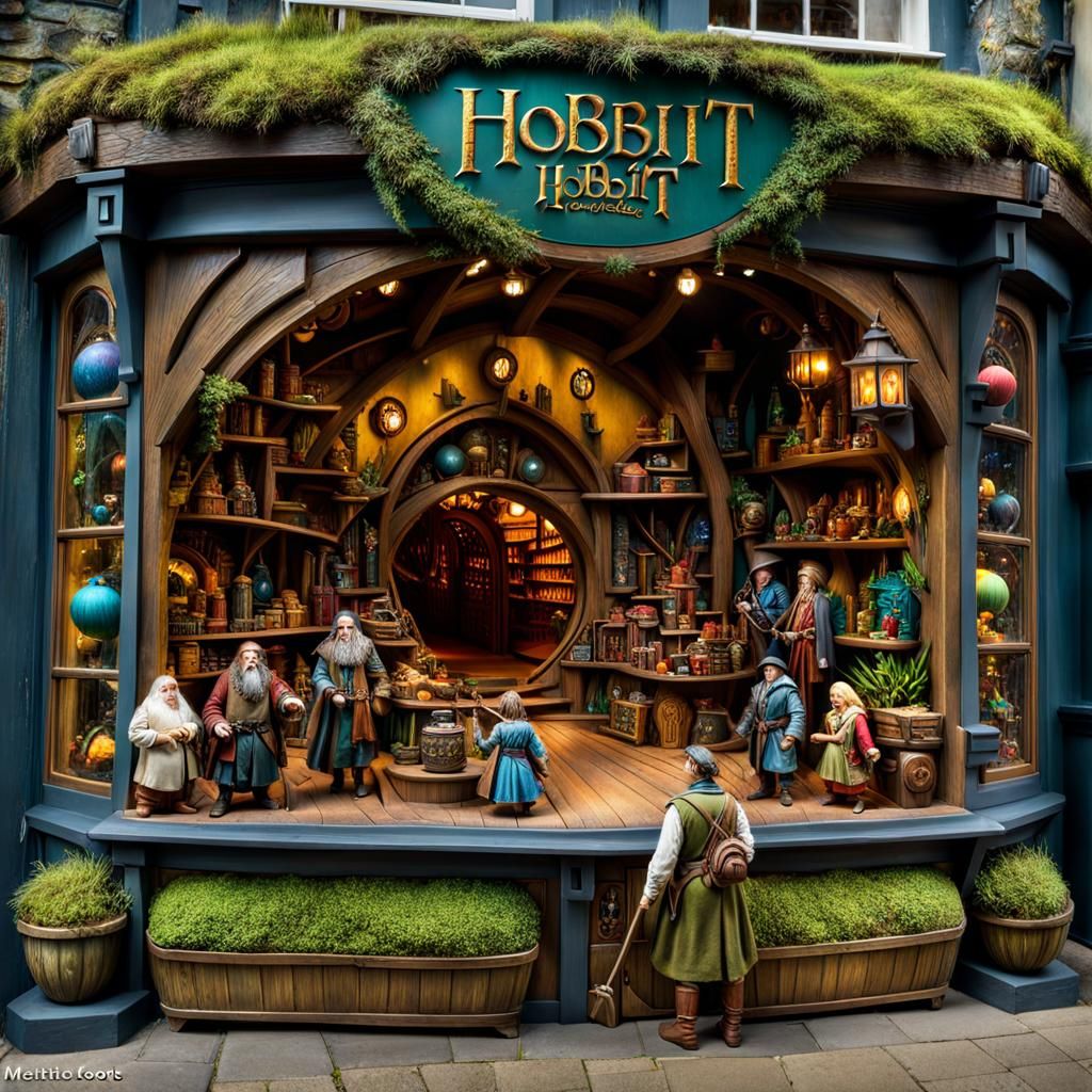 The Hobbit village toy store - AI Generated Artwork - NightCafe Creator