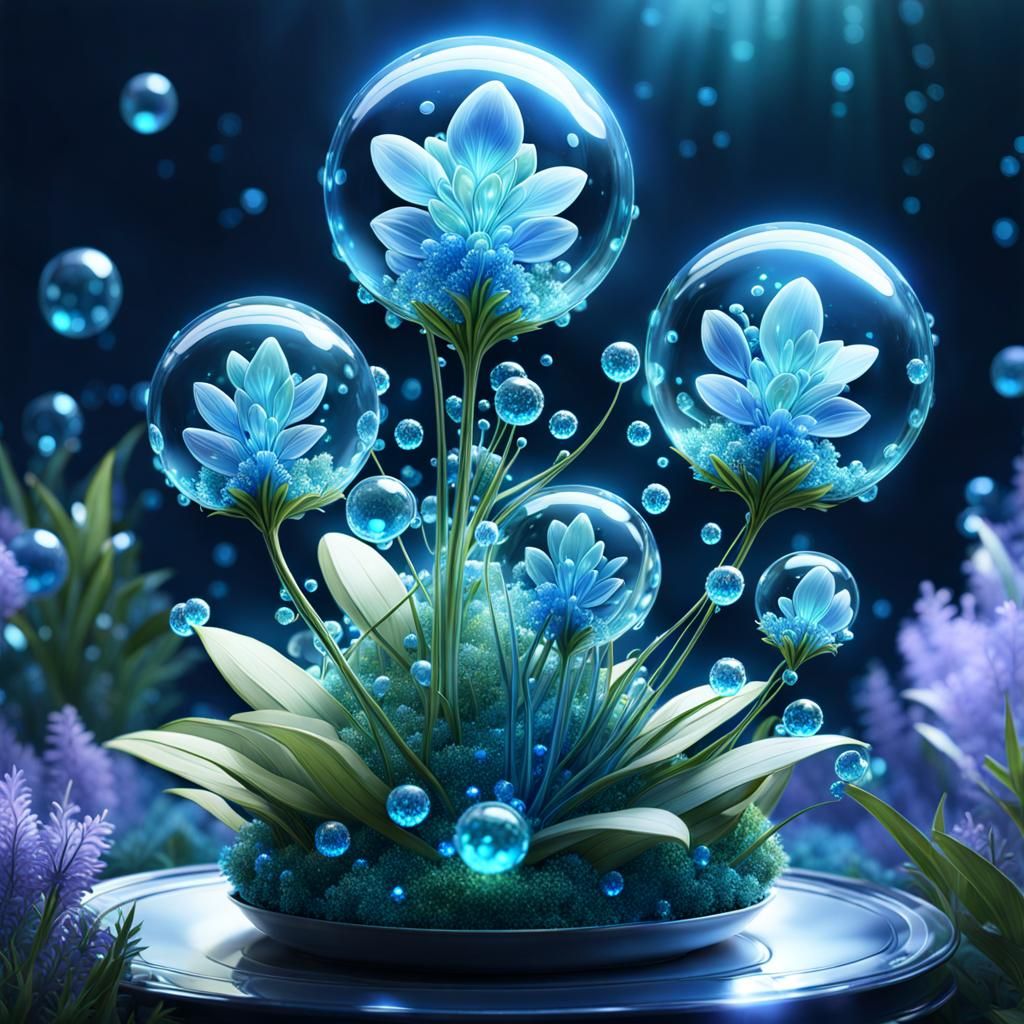 The plant that grows magic energy crystals - AI Generated Artwork ...