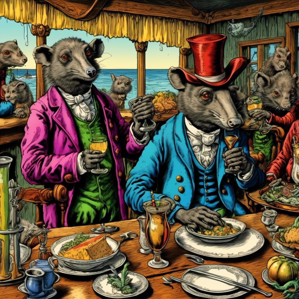 Boorish Marsupials - AI Generated Artwork - NightCafe Creator