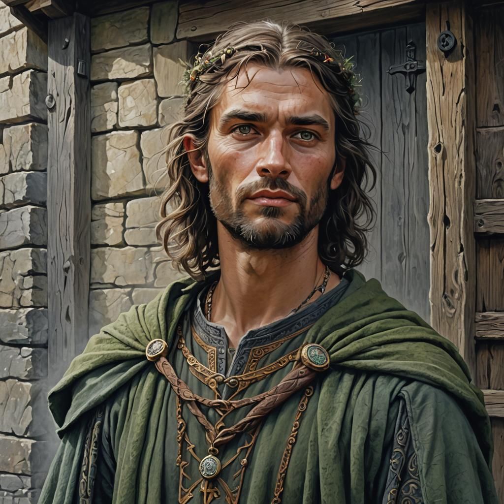 Portrait of an celtic Man - AI Generated Artwork - NightCafe Creator