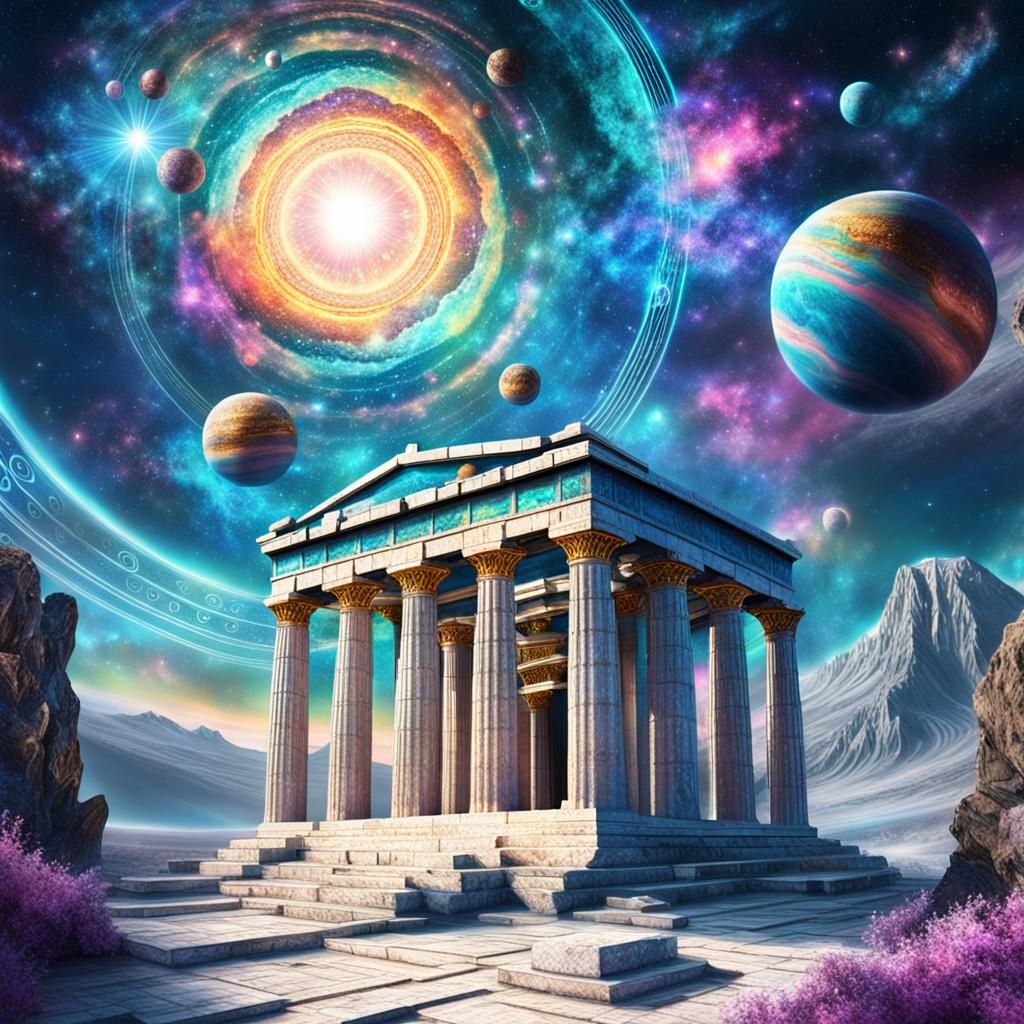 Cosmic Temple - AI Generated Artwork - NightCafe Creator