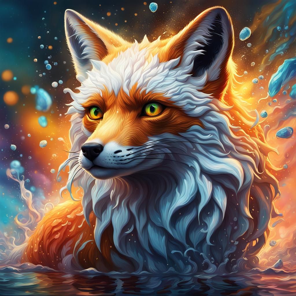 Water Fox - AI Generated Artwork - NightCafe Creator