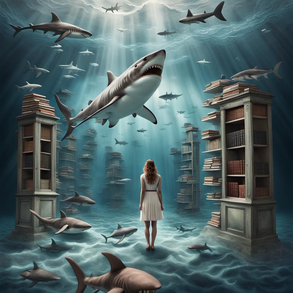 Literary Depths - AI Generated Artwork - NightCafe Creator