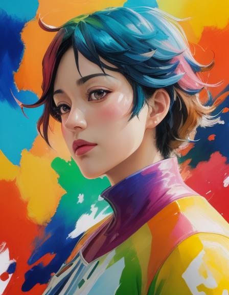 A butterfly, a detailed painting by Hirohiko Araki, featured on pixiv, analytical art, detailed ...