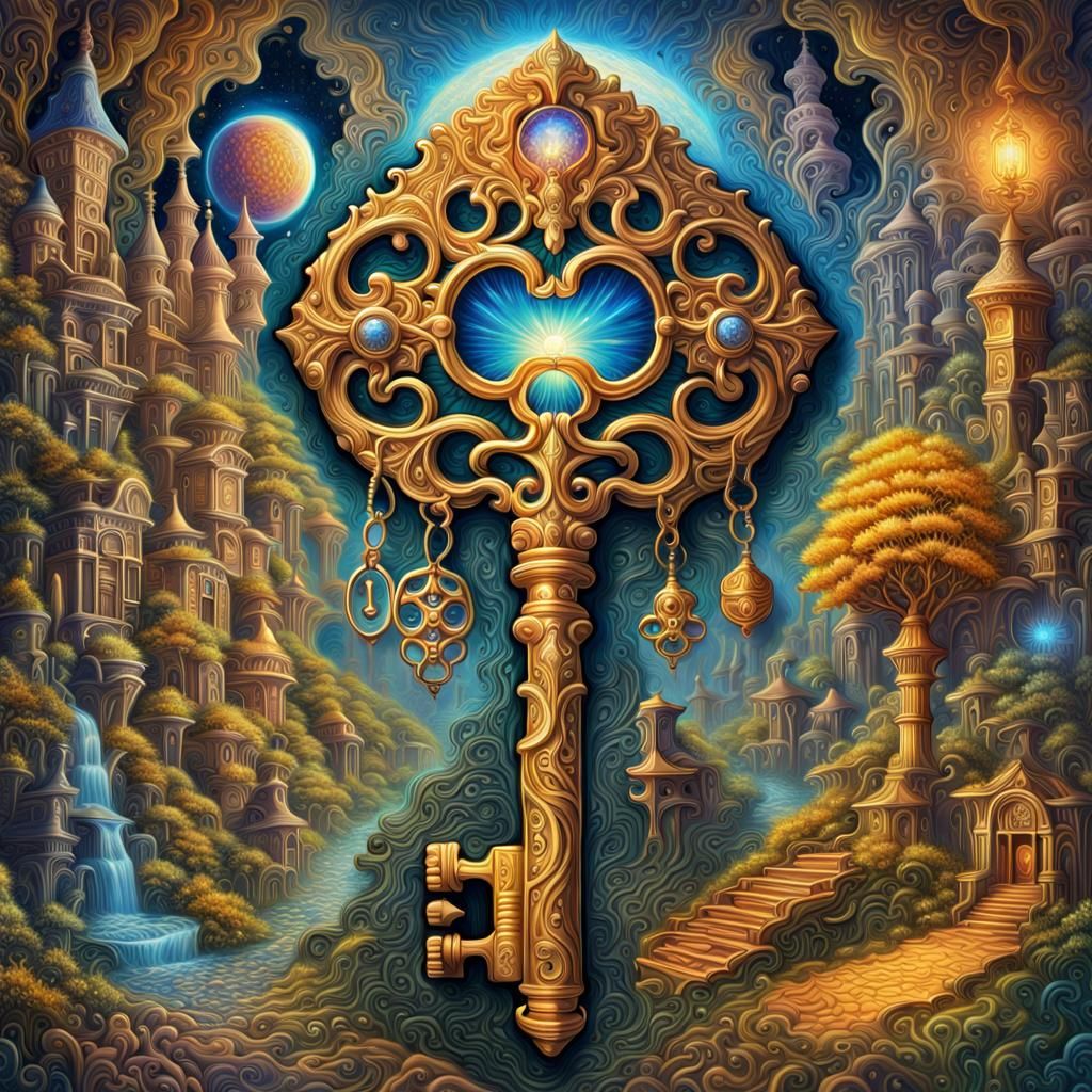 Shining Golden Key "Cosmic Fantasy Series" (Juggernaut XL v5) - AI ...