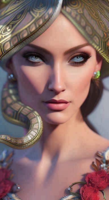 snake, intricately detailed, 8k resolution concept art, color corrected ...