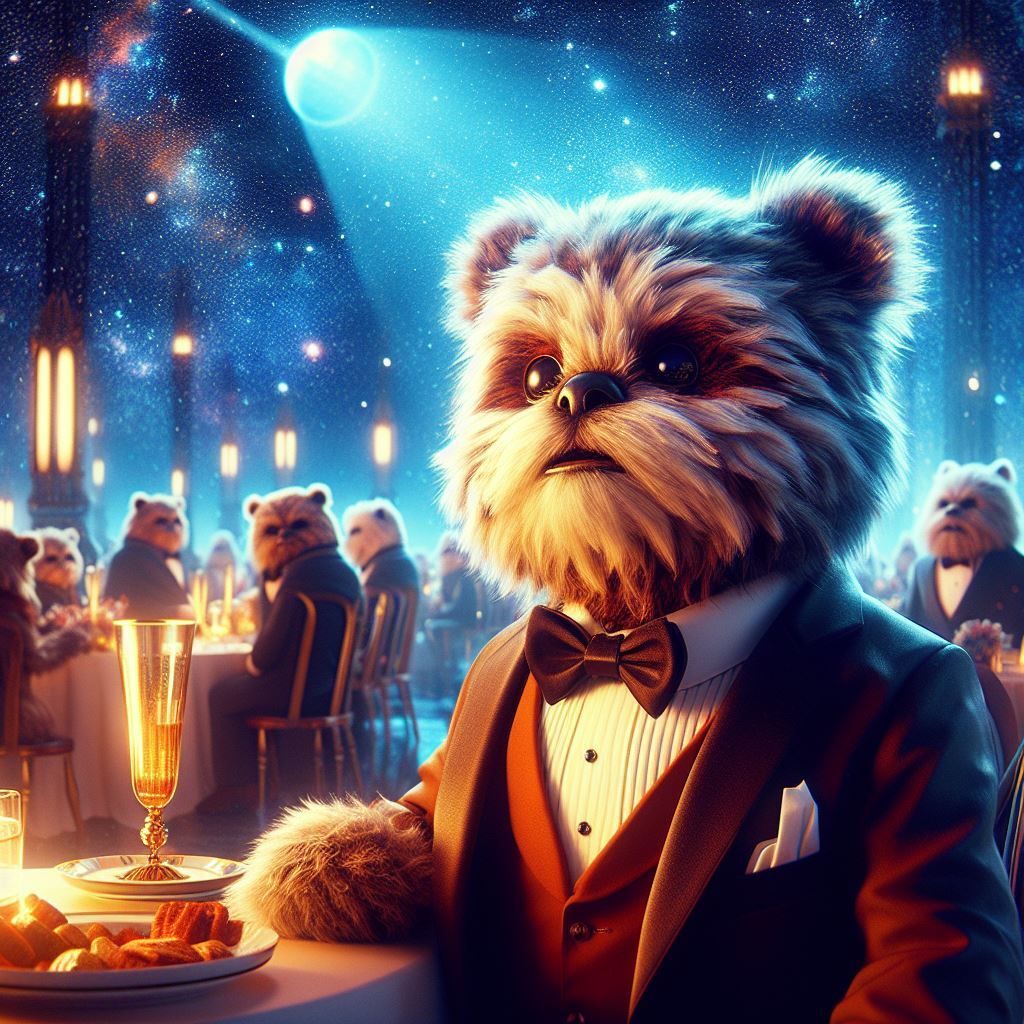 A High Class Ewok Enjoy A Luxurious Supper - AI Generated Artwork ...