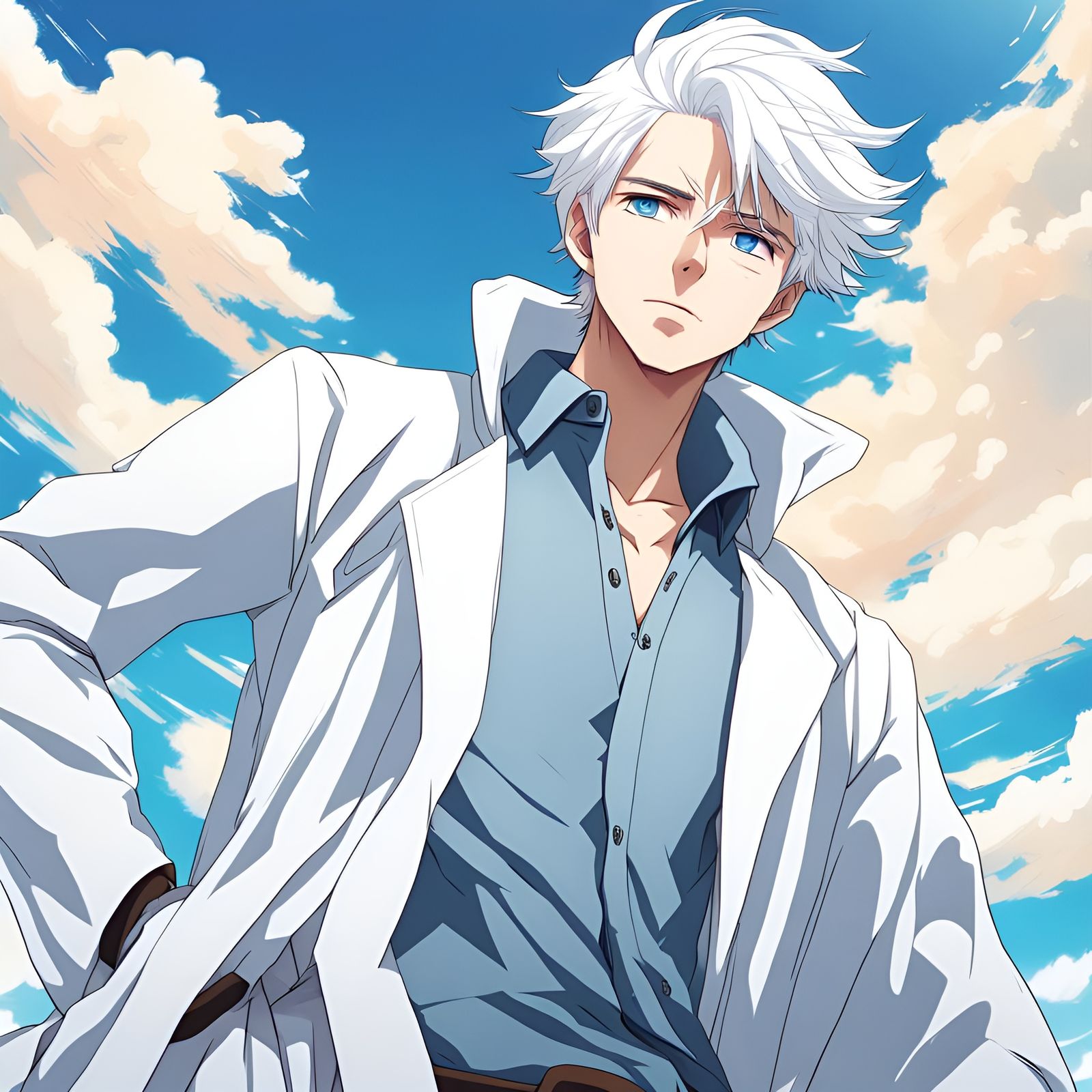 professor blue - AI Generated Artwork - NightCafe Creator