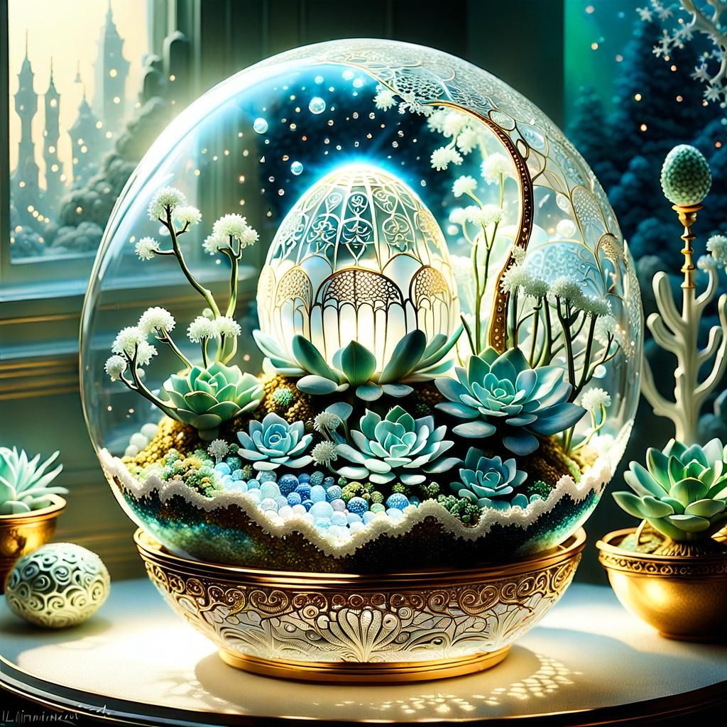 Magical Terrarium - AI Generated Artwork - NightCafe Creator