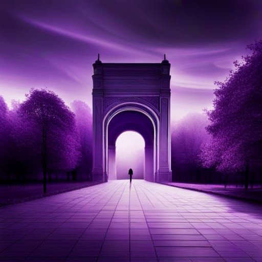 purple liminal space from childhood - AI Generated Artwork - NightCafe ...
