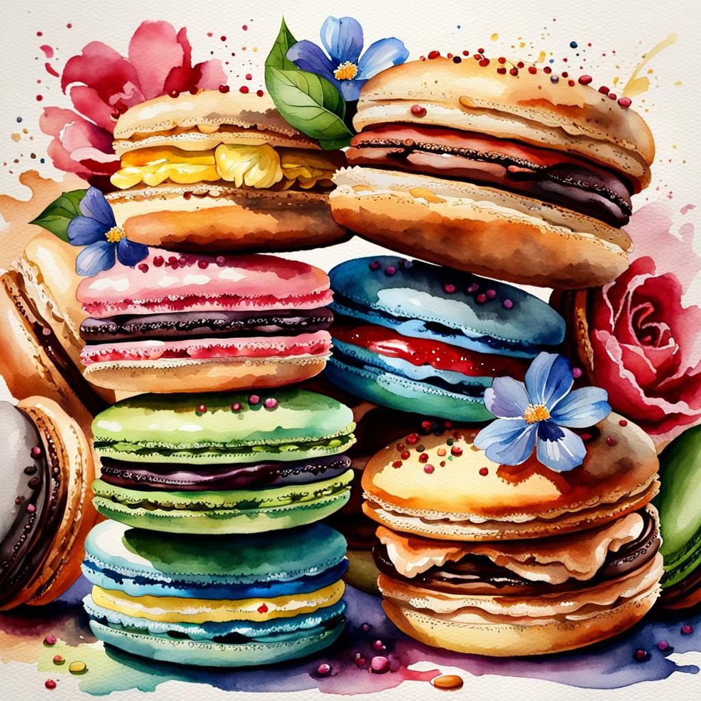 Macarons - AI Generated Artwork - NightCafe Creator