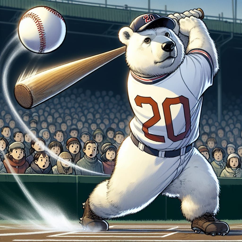 Go Bear! ⚾️ - AI Generated Artwork - NightCafe Creator