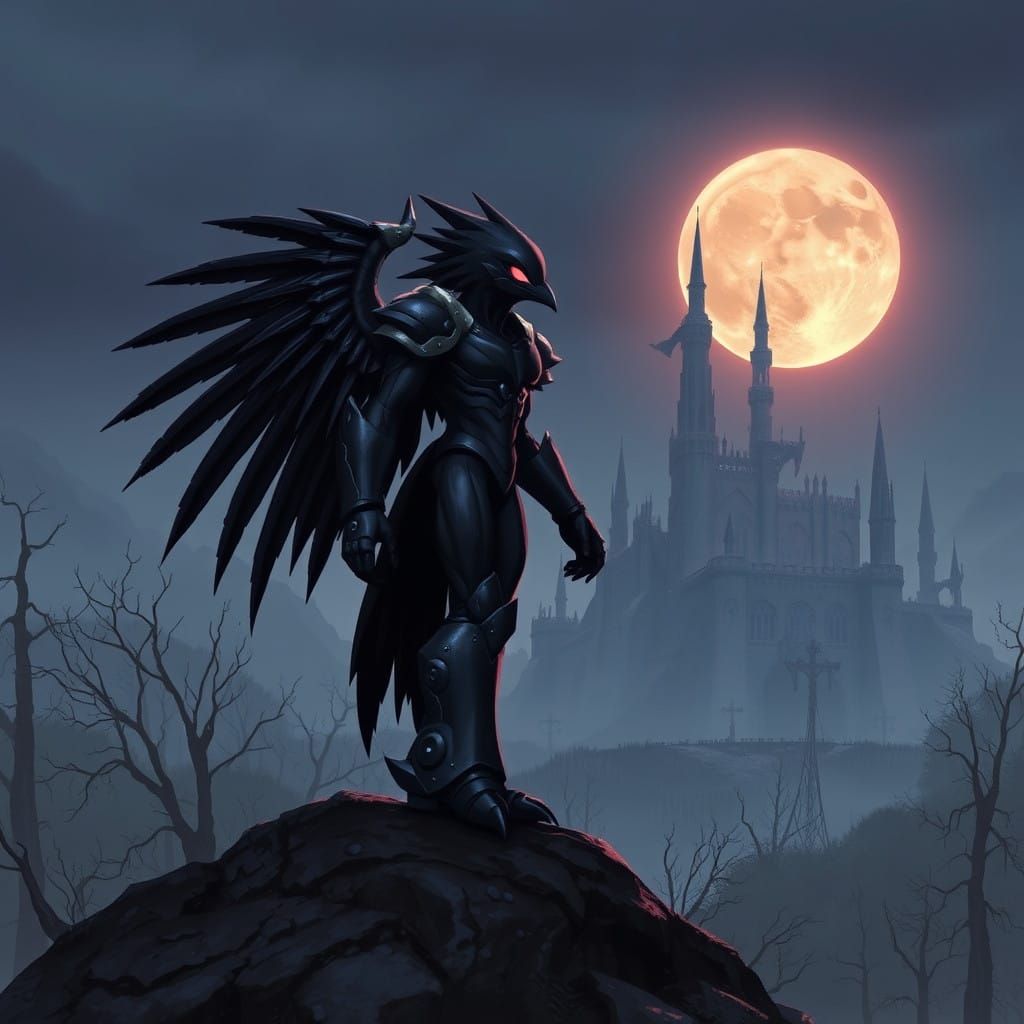 Megaman X Twilight Raven - Mysterious Megaman X Maverick Rav...