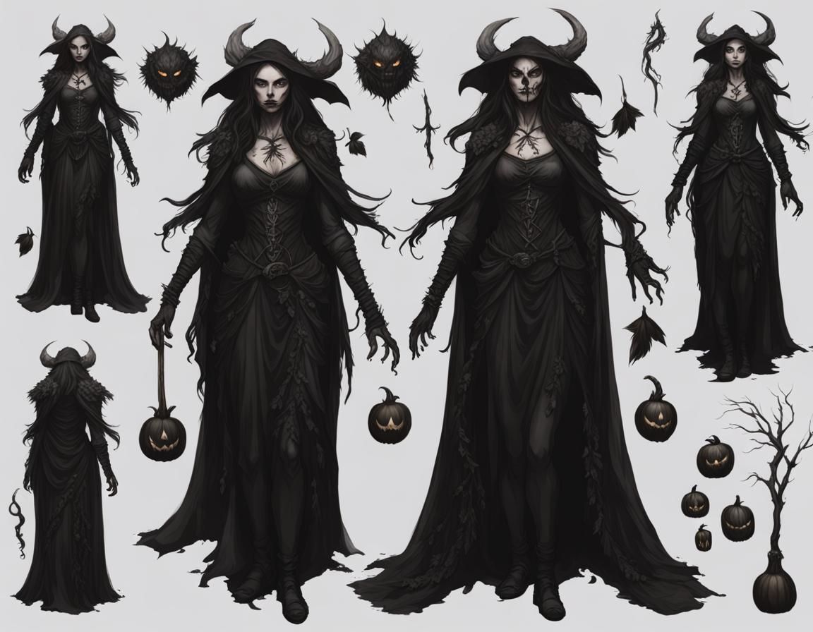 Samhain witch series - AI Generated Artwork - NightCafe Creator