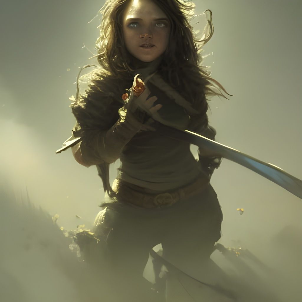 Halfling rogue frizzy brown hair tan skin Freckles Green eyes 3 feet ...