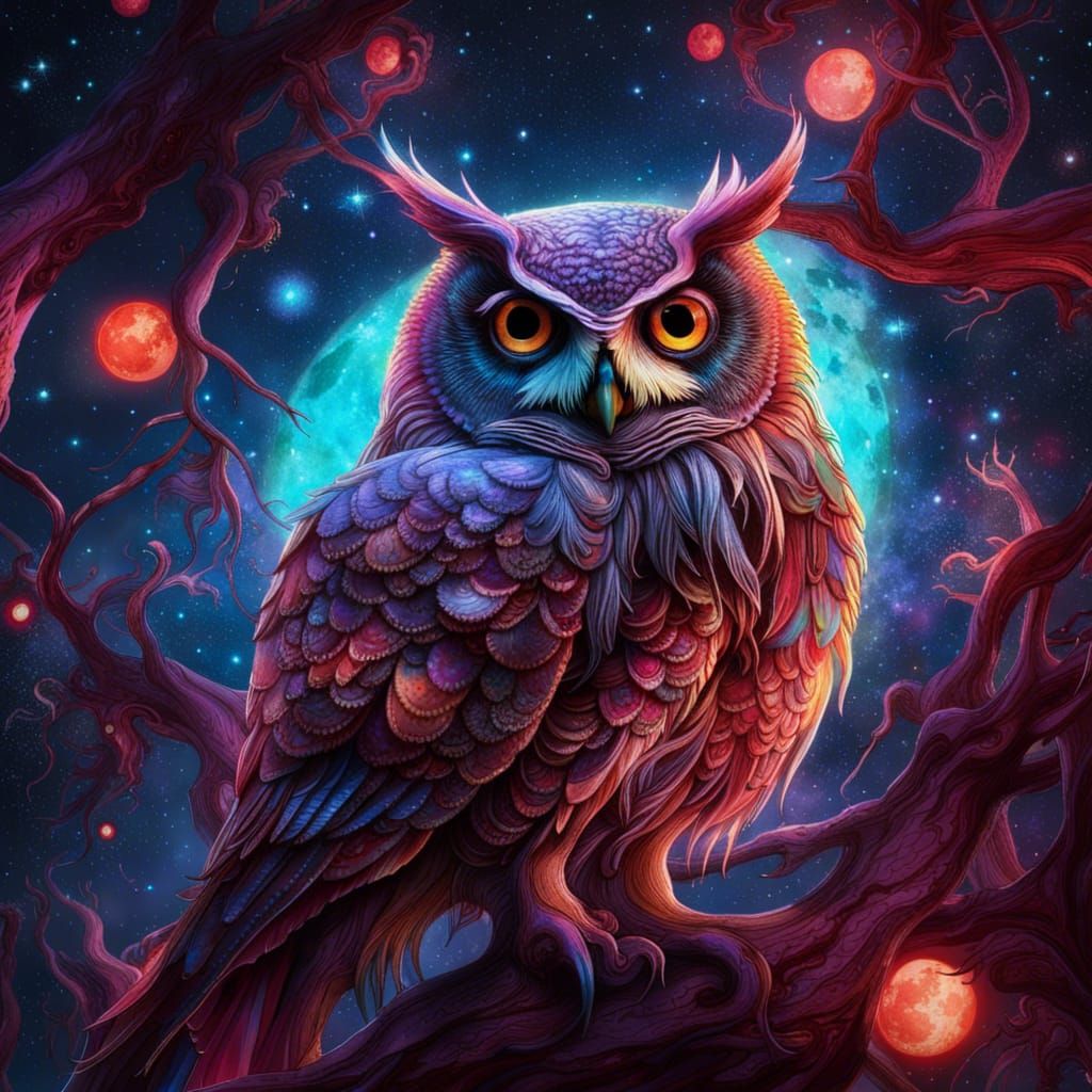Owl Magic - AI Generated Artwork - NightCafe Creator