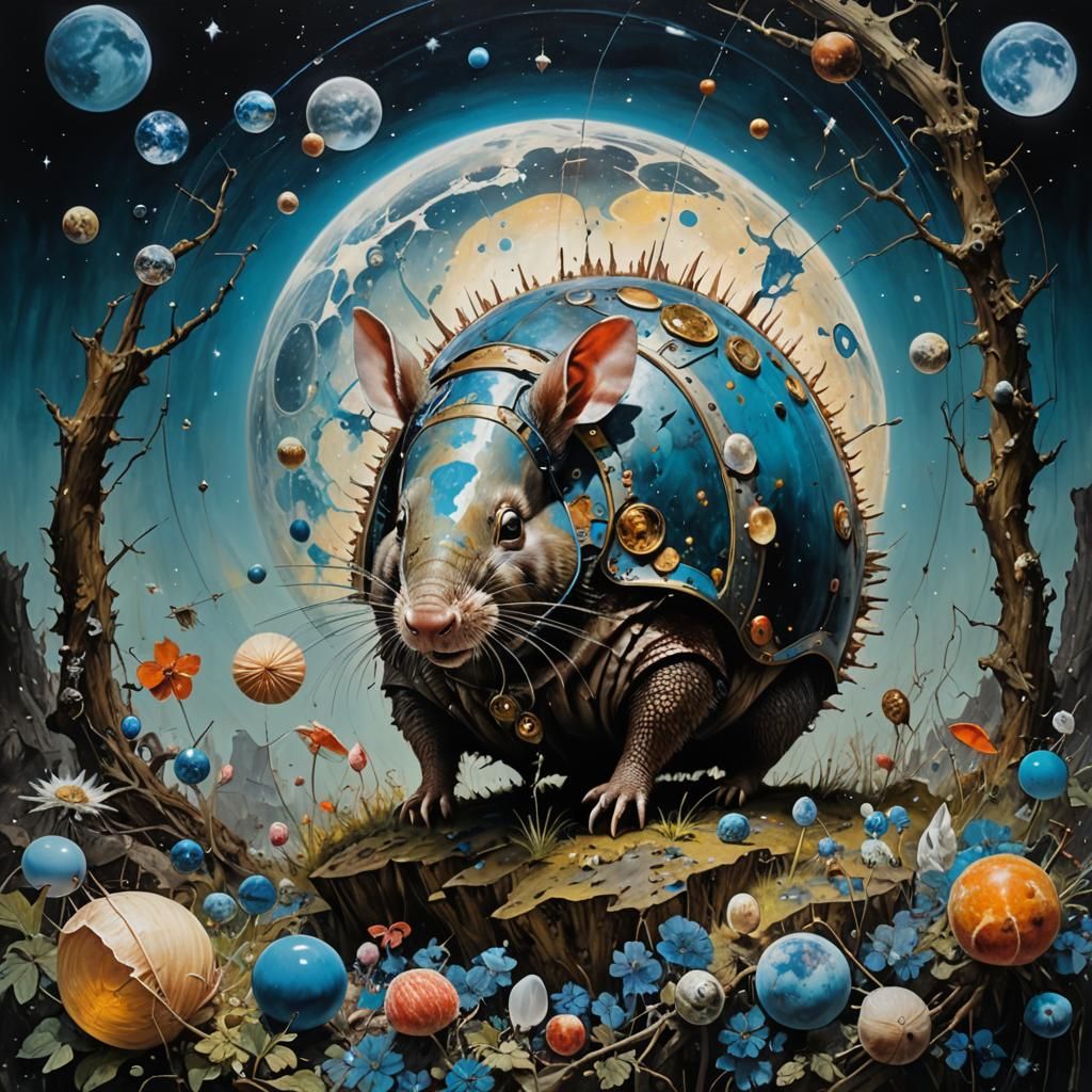 space Armadillo - AI Generated Artwork - NightCafe Creator