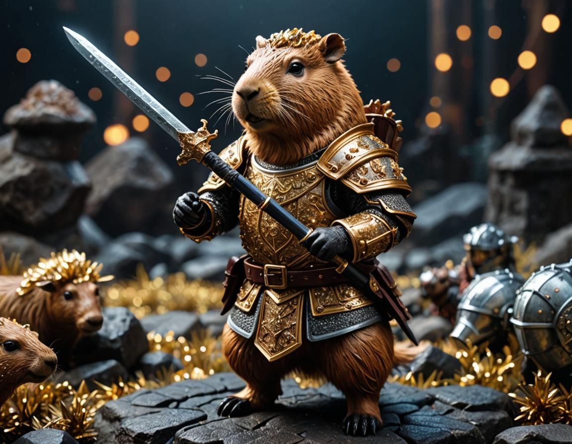 Action DnD Figure of Capybara knight - AI Generated Artwork - NightCafe ...