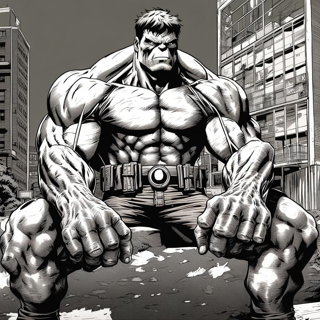 Hulk takes a break - AI Generated Artwork - NightCafe Creator