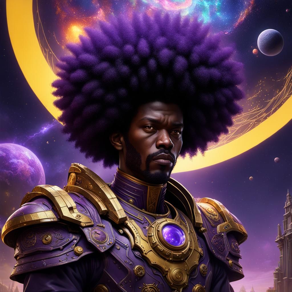 Fred Fro Purple Glow Flow - AI Generated Artwork - NightCafe Creator