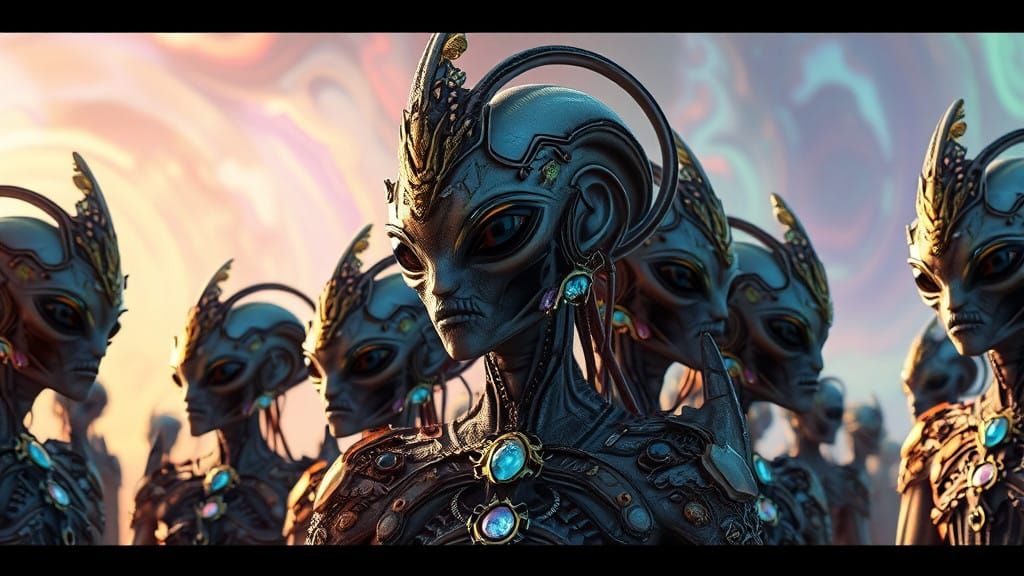 alien-tribes from proxima b - Alien Tribes Gather in Proxima...