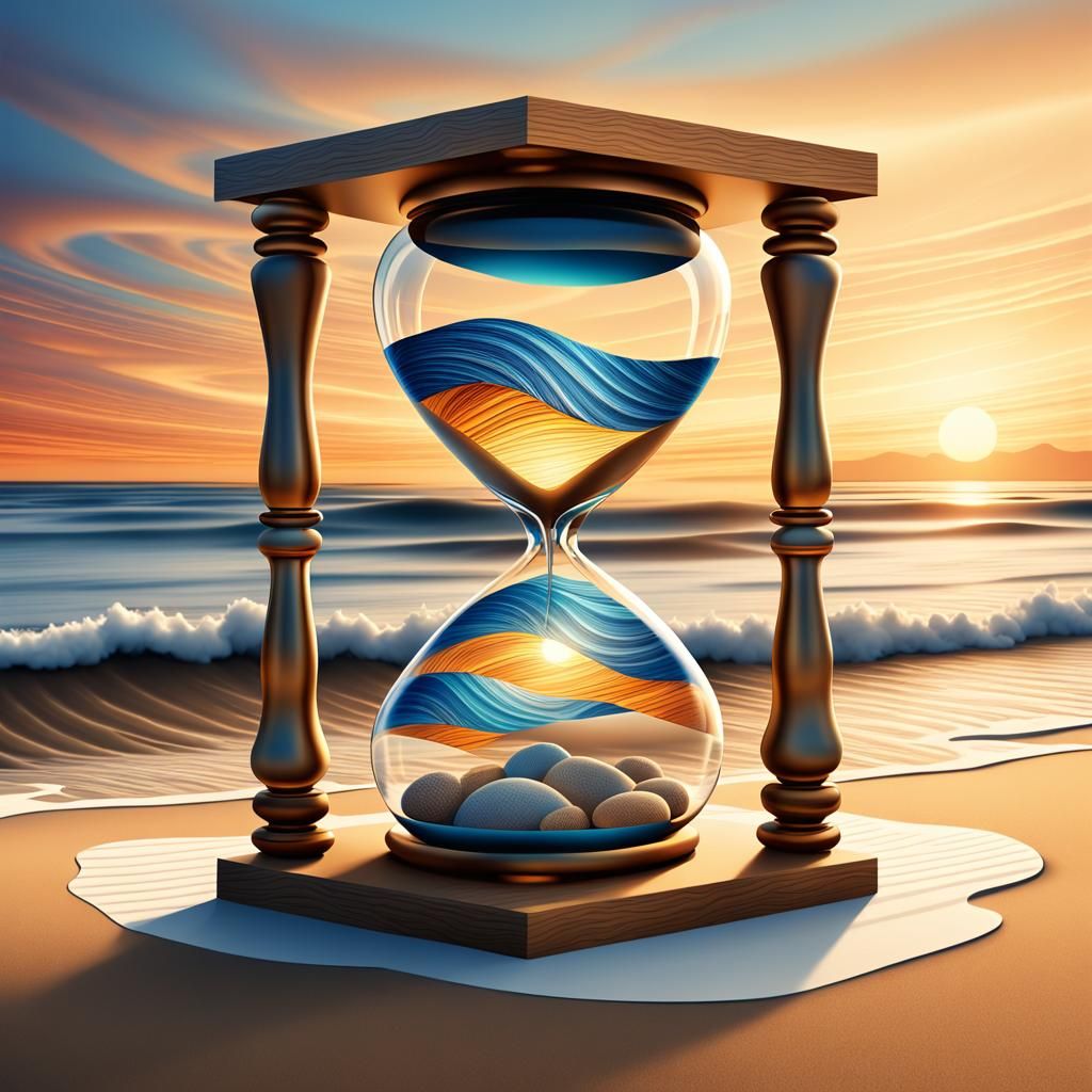 The Time Waves. - AI Generated Artwork - NightCafe Creator