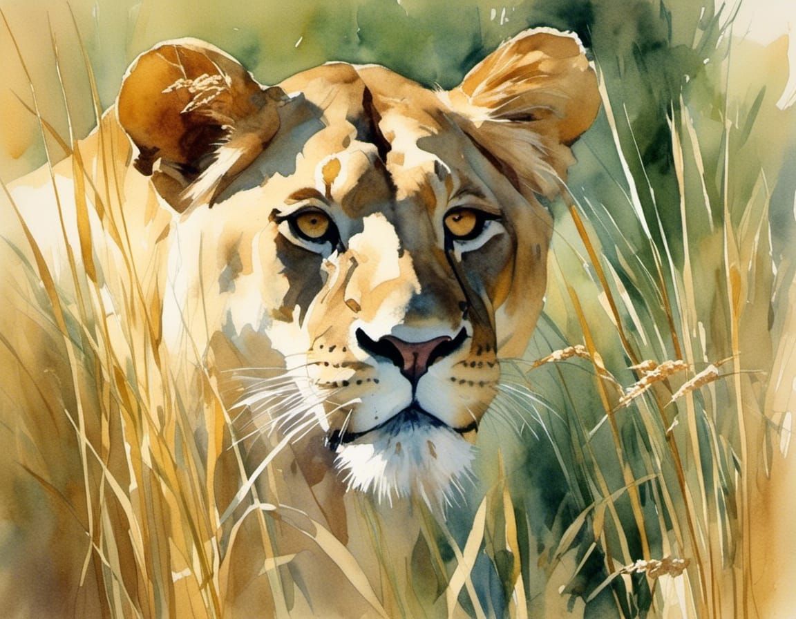 Lioness - AI Generated Artwork - NightCafe Creator