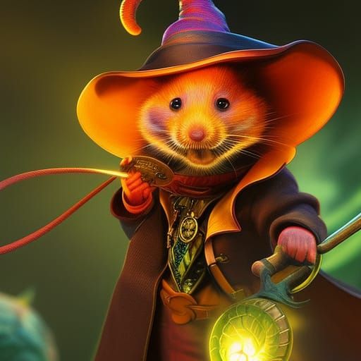 Mighty rat sorcerer - AI Generated Artwork - NightCafe Creator