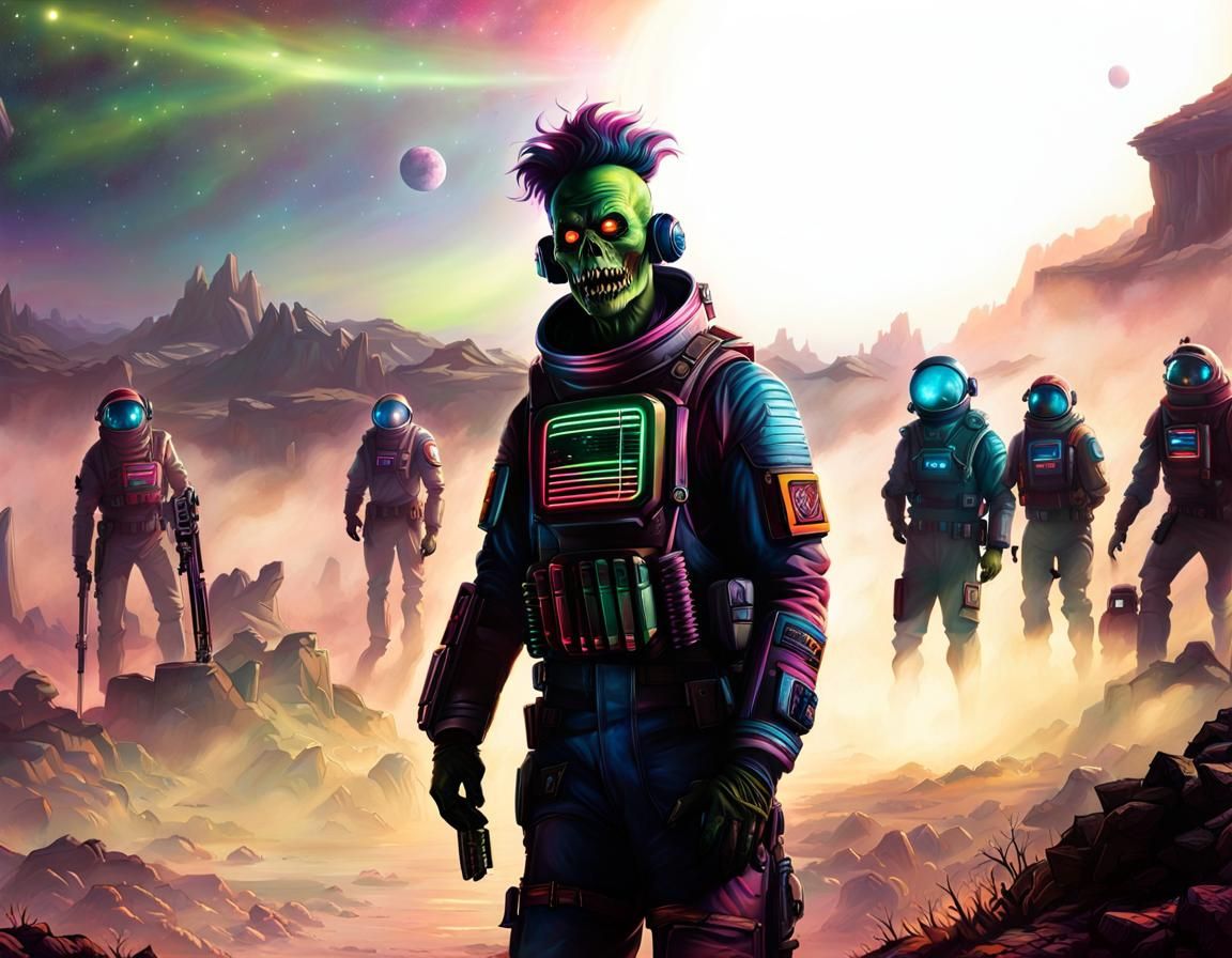 Space zombie - AI Generated Artwork - NightCafe Creator